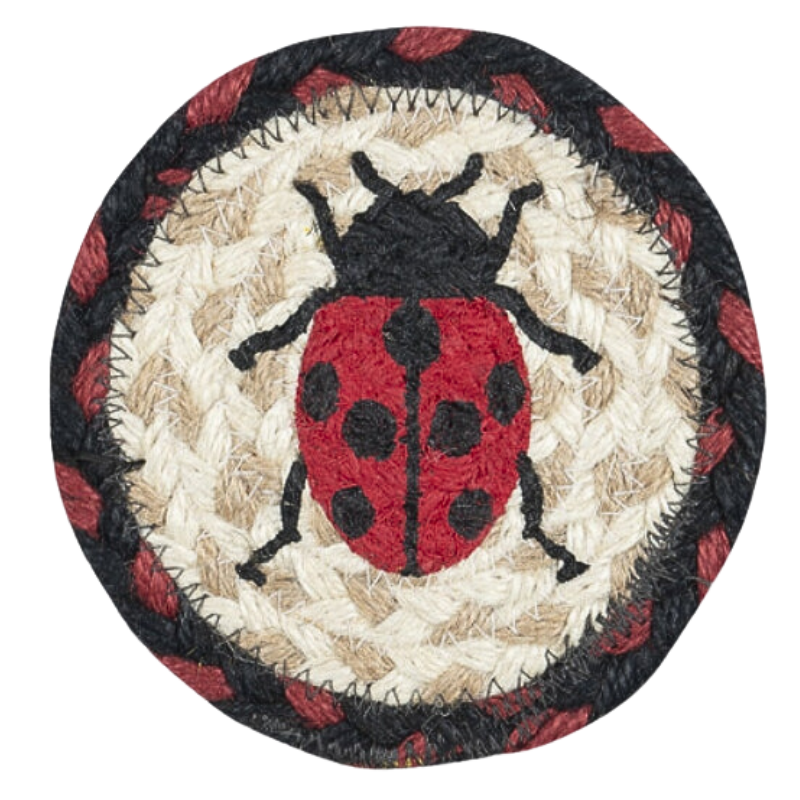 Woven Coasters | Ladybug – Farm House Collection